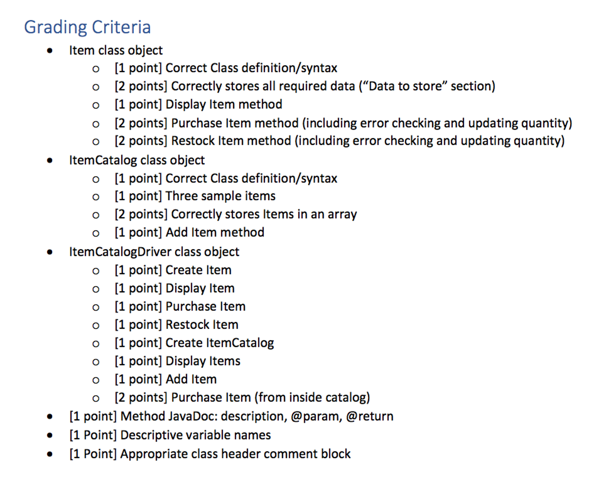Solved Assignment Description You will write three Class | Chegg.com