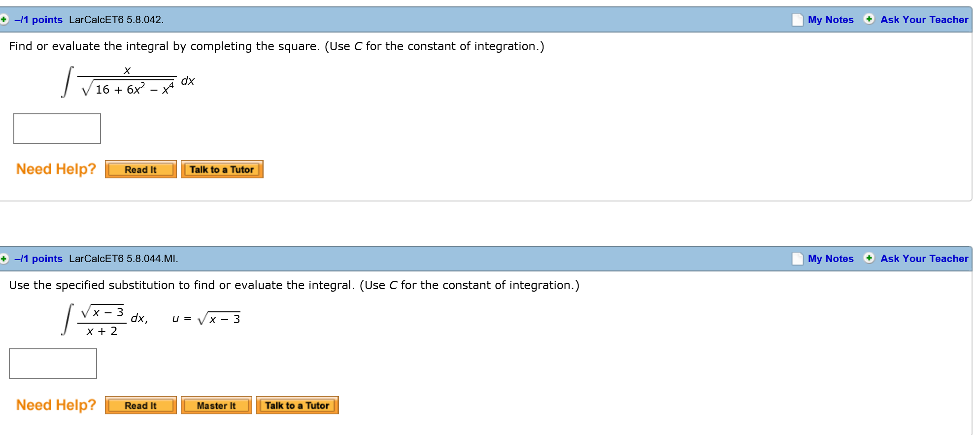 Solved Find or evaluate the integral by completing the | Chegg.com Solved Find or evaluate the integral by completing the | Chegg.com