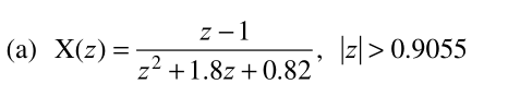 Solved Find the inverse z transforms of these functions in | Chegg.com