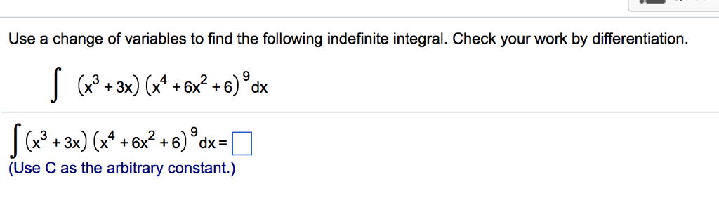 Solved Use a change of variables to find the following | Chegg.com