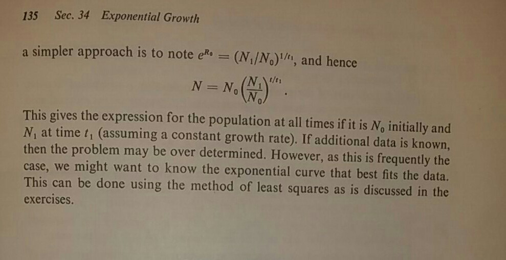 Solved Mathematical Modeling/ Population/Exponential Growth | Chegg.com