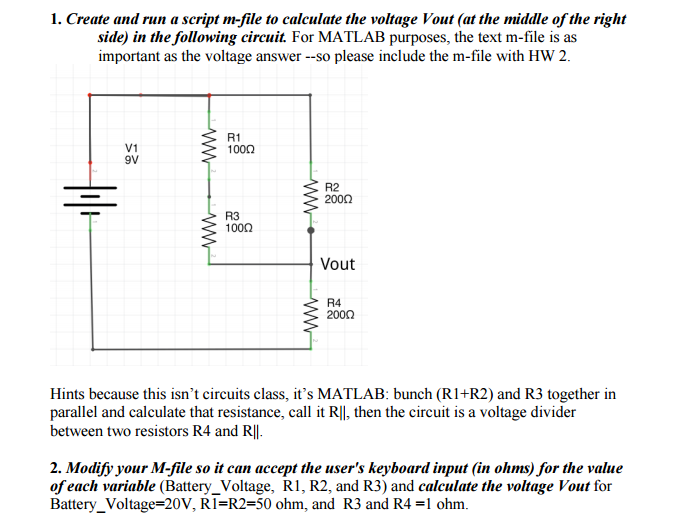 Solved 1 Create And Run A Script M File To Calculate The 6623