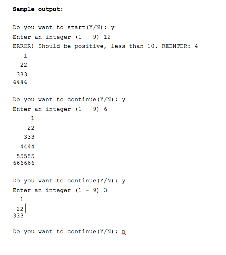 Solved Here are the lab instructions plus the sample output: | Chegg.com