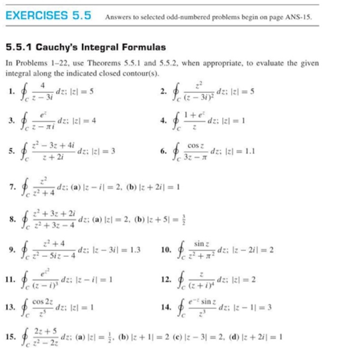 Solved EXERCISES 5.5 Answers to selected odd-numbered | Chegg.com
