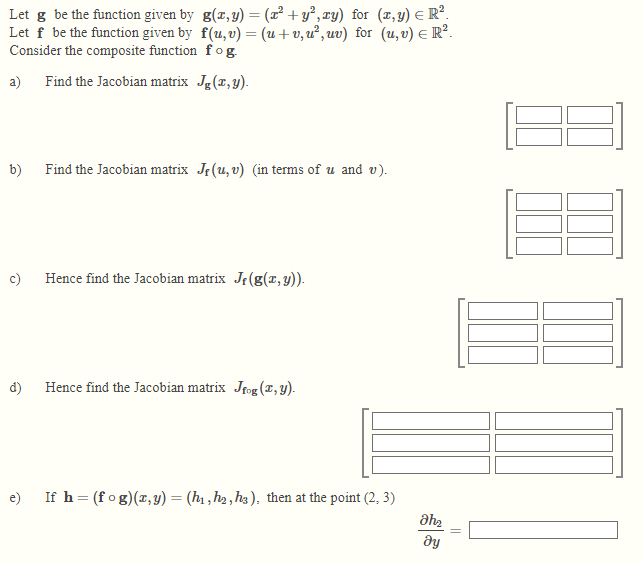 Solved Let g be the function given by g(x,y)( y,xy) for | Chegg.com