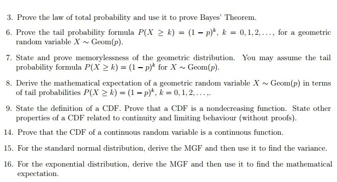 Solved 3. Prove the law of total probability and use it to | Chegg.com