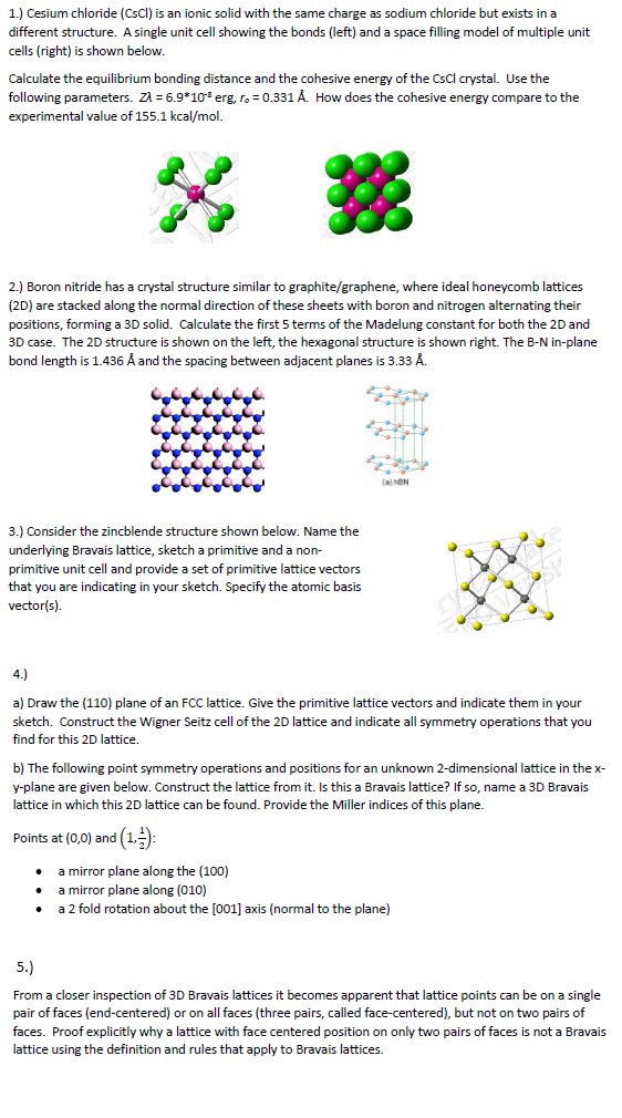 Hello, I need some help with this solid state physics | Chegg.com