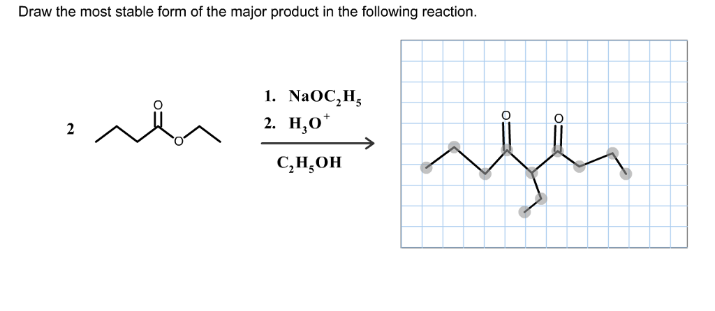 Solved Draw the most stable form of the major product in the | Chegg.com