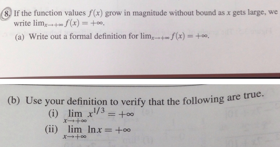 Solved If the function values f(x) grow in magnitude without | Chegg.com