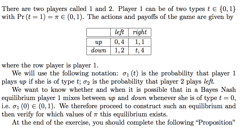 Solved There are two players called 1 and 2. Player 1 can be | Chegg.com