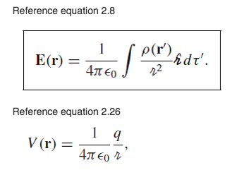 Solved Reference equation 2.8 Reference equation 2.26 V (r) | Chegg.com