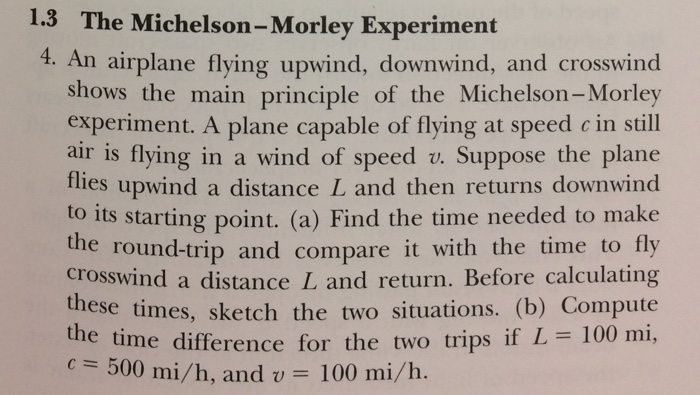 Solved An airplane flying upwind, downwind, and crosswind | Chegg.com