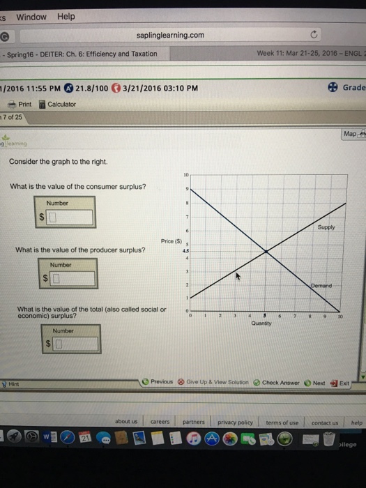 Solved Consider The Graph To The Right What Is The Value Of Chegg