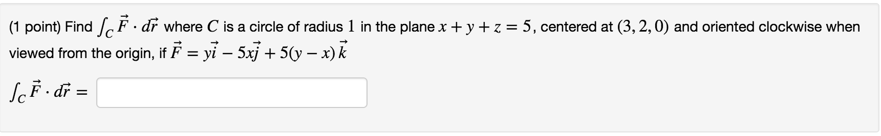 Solved ) Find ?CF? ?dr? ?CF??dr? where CC is a circle of | Chegg.com Solved ) Find ?CF? ?dr? ?CF??dr? where CC is a circle of | Chegg.com