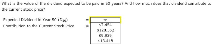 Solved 5. Expected dividends as a basis for stock values The | Chegg.com