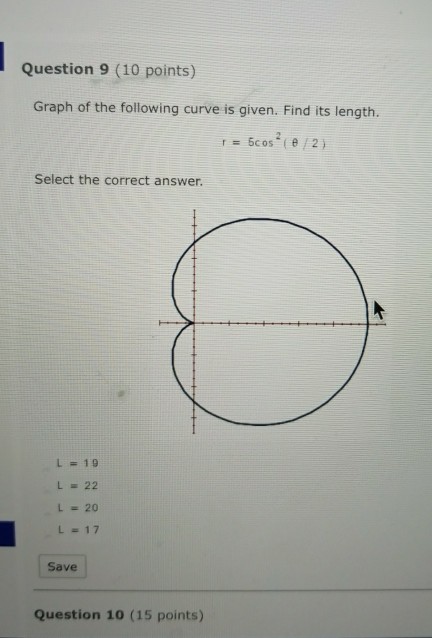 Solved Question 9 (10 points) Graph of the following curve | Chegg.com Solved Question 9 (10 points) Graph of the following curve | Chegg.com