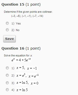 Solved Determine if the given points are collinear. (-3, | Chegg.com