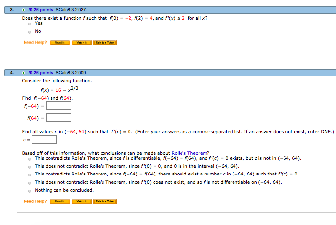 Solved -0.26 points scalc8 3.2.015. Find the number c that | Chegg.com