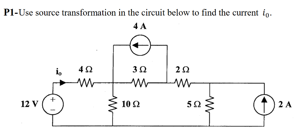 Solved Use source transformation in the circuit below to | Chegg.com