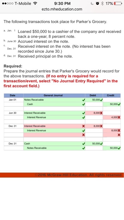 Solved The following transactions took place for Parker's | Chegg.com