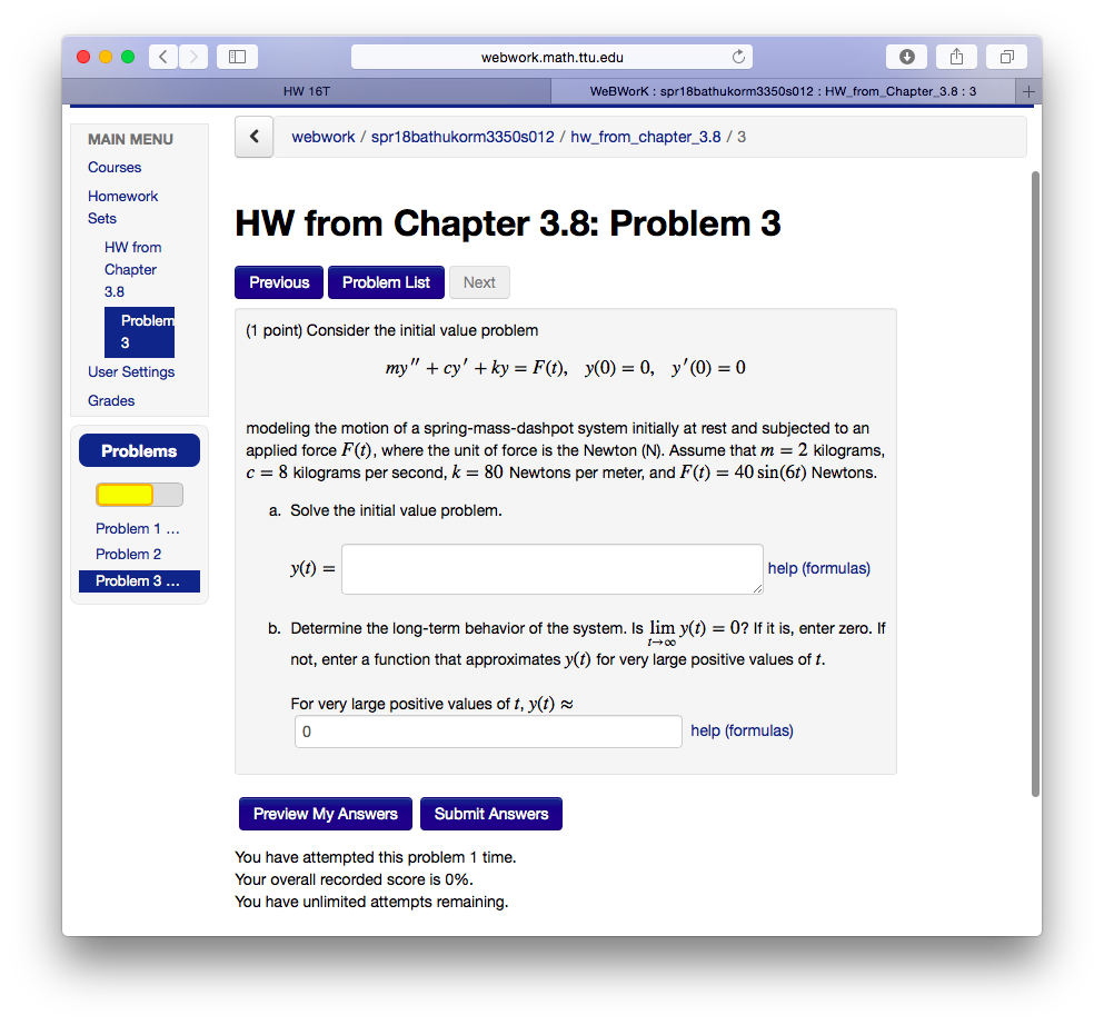 Solved webwork.math.ttu.edu HW 16T WeBWork | Chegg.com