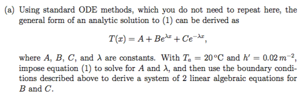 Solved 1. Linear algebraic equations can arise in the | Chegg.com