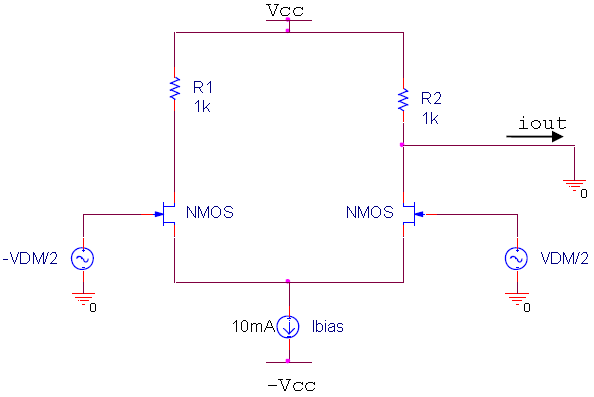 Solved In the circuit, the NMOS transistors have Kn = | Chegg.com