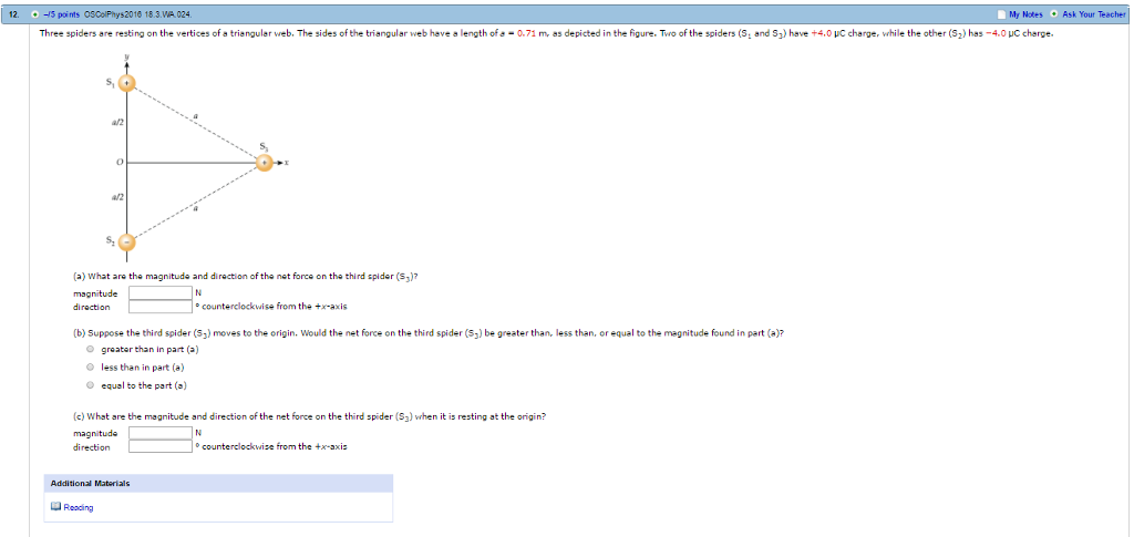 Solved Three spiders are resting on the vertices of a | Chegg.com