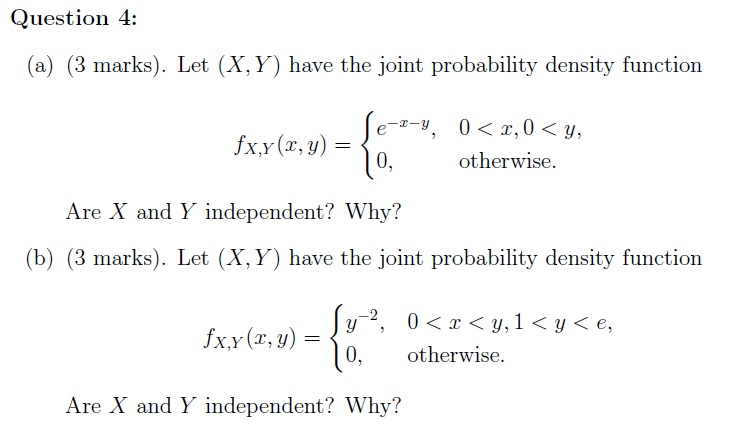 Solved (a) Let (X, Y) have the joint probability density | Chegg.com