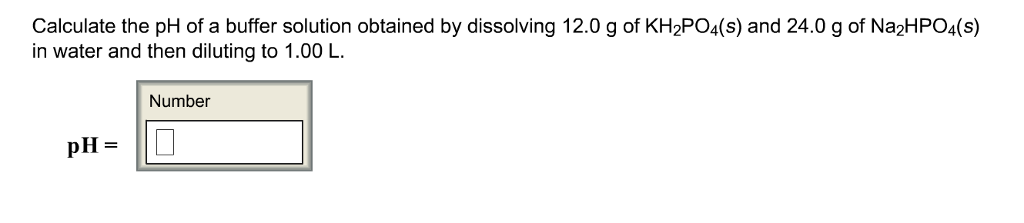 Solved Calculate the pH of a buffer solution obtained by | Chegg.com