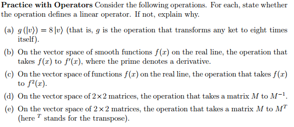 Solved Practice with Operators Consider the following | Chegg.com