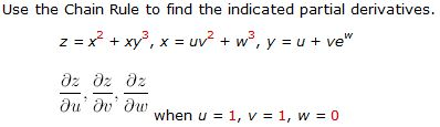 Solved Use the Chain Rule to find the indicated partial | Chegg.com