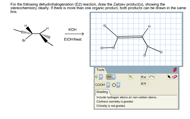 Solved For the following dehydrohalogenation (E2) reaction, | Chegg.com