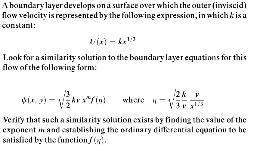 Solved A boundary layer develops on a surface over which the | Chegg.com