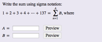 Solved Write the sum using sigma notation: 1 + 2 + 3 + 4 + | Chegg.com