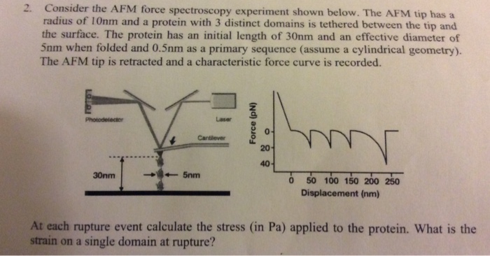 Solved Consider the AFM force spectroscopy experiment shown | Chegg.com