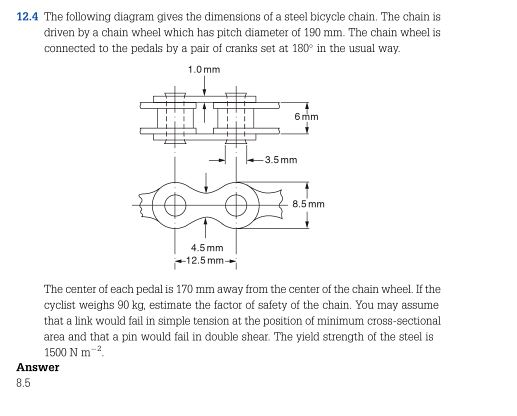 Bike Chain Link Dimensions