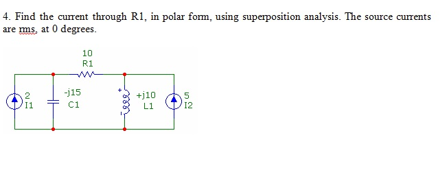 Solved Find the current through R1, in polar form, using | Chegg.com