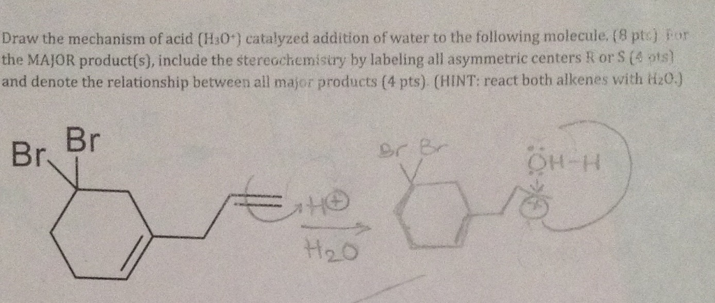 Solved Draw the mechanism of acid (H30*) catalyzed addition | Chegg.com