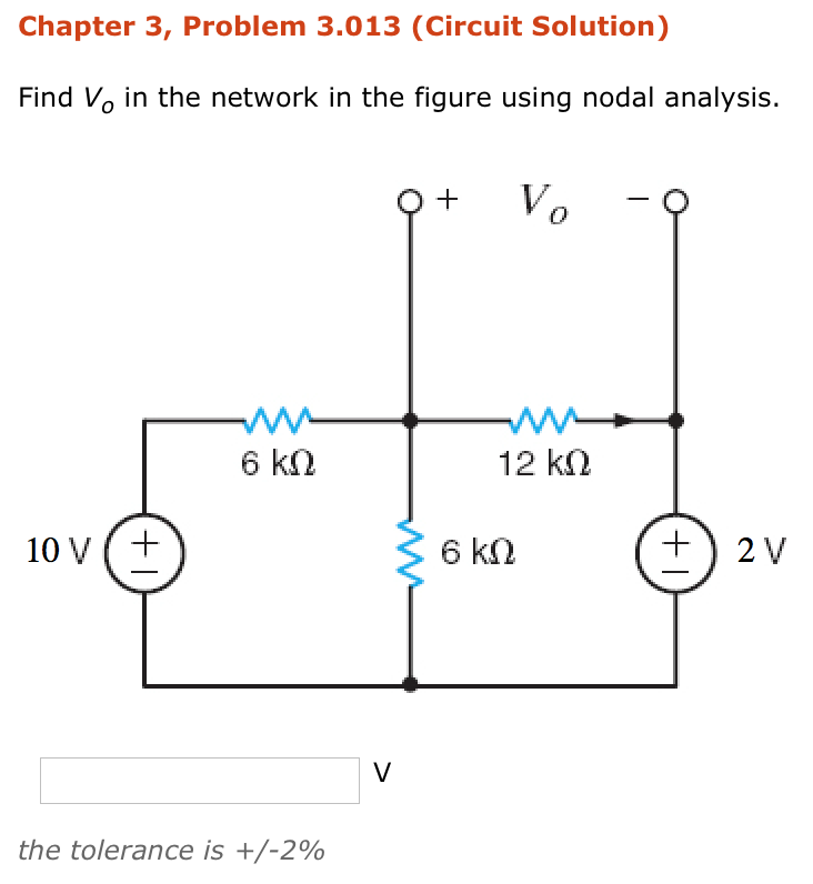 Solved Find V_0 in the network in the figure using nodal | Chegg.com