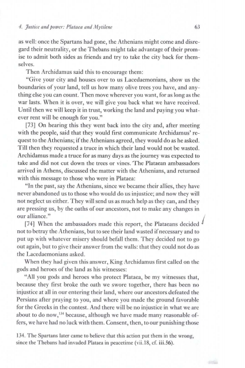 4. Justice and power: Plataea and Mytilene a. Further | Chegg.com