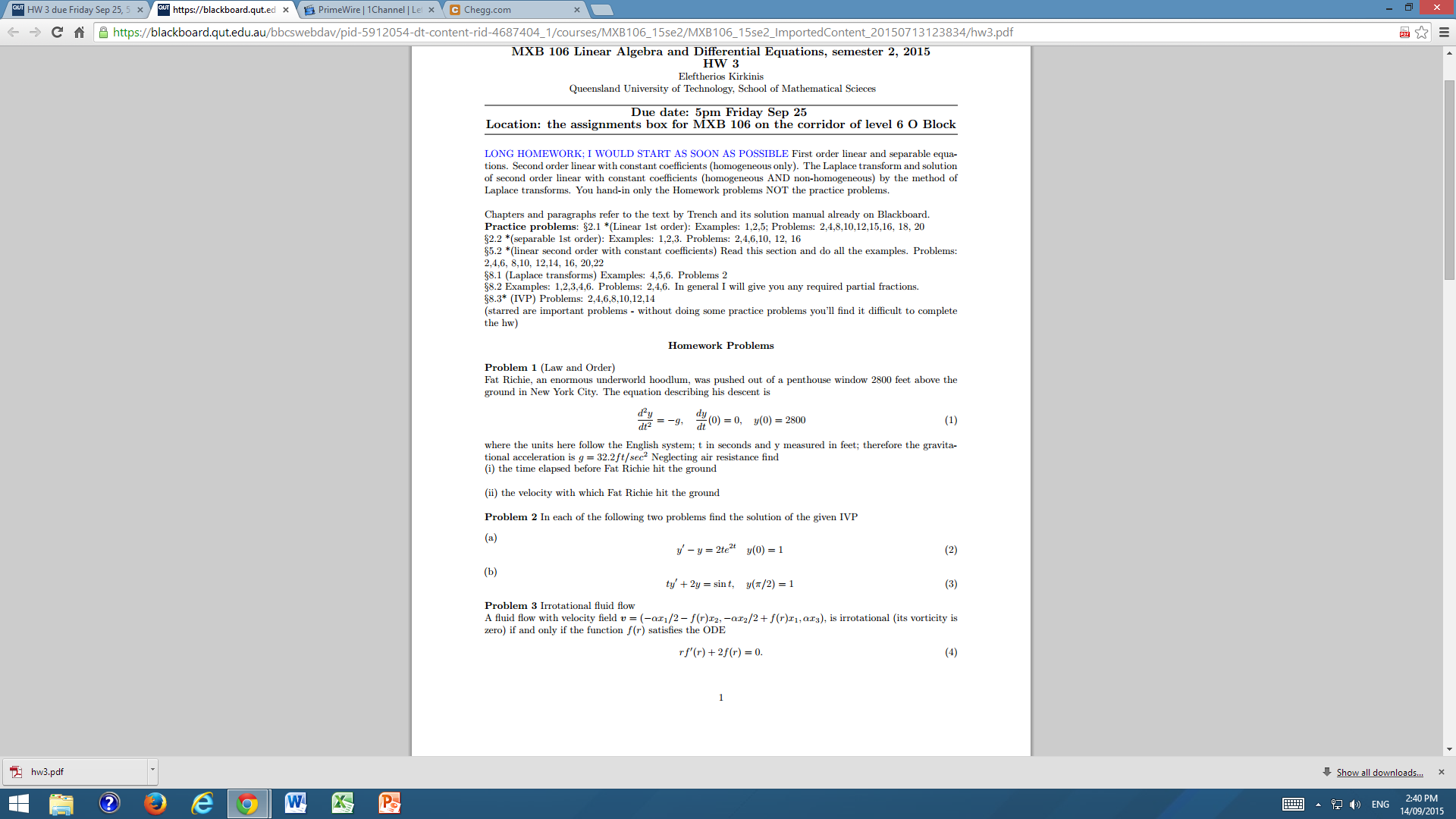 Solved ttps://blackboard.quted ×(自PrimeWire llChannell Le | Chegg.com