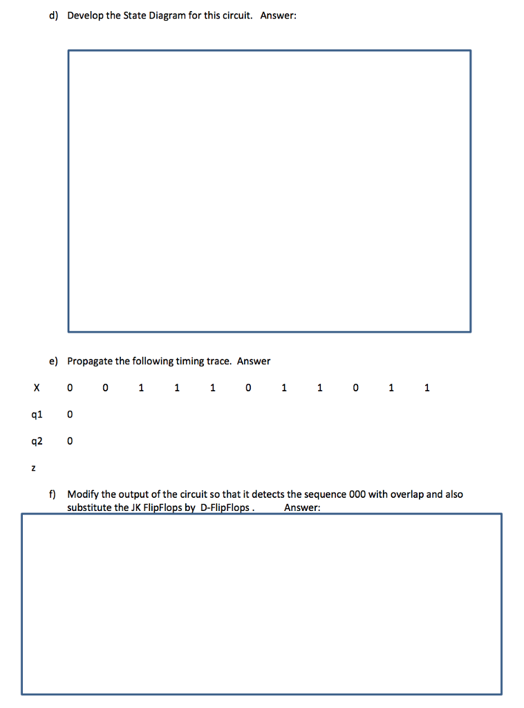 Solved Problem #1 Given the following sequence detector: 2 | Chegg.com