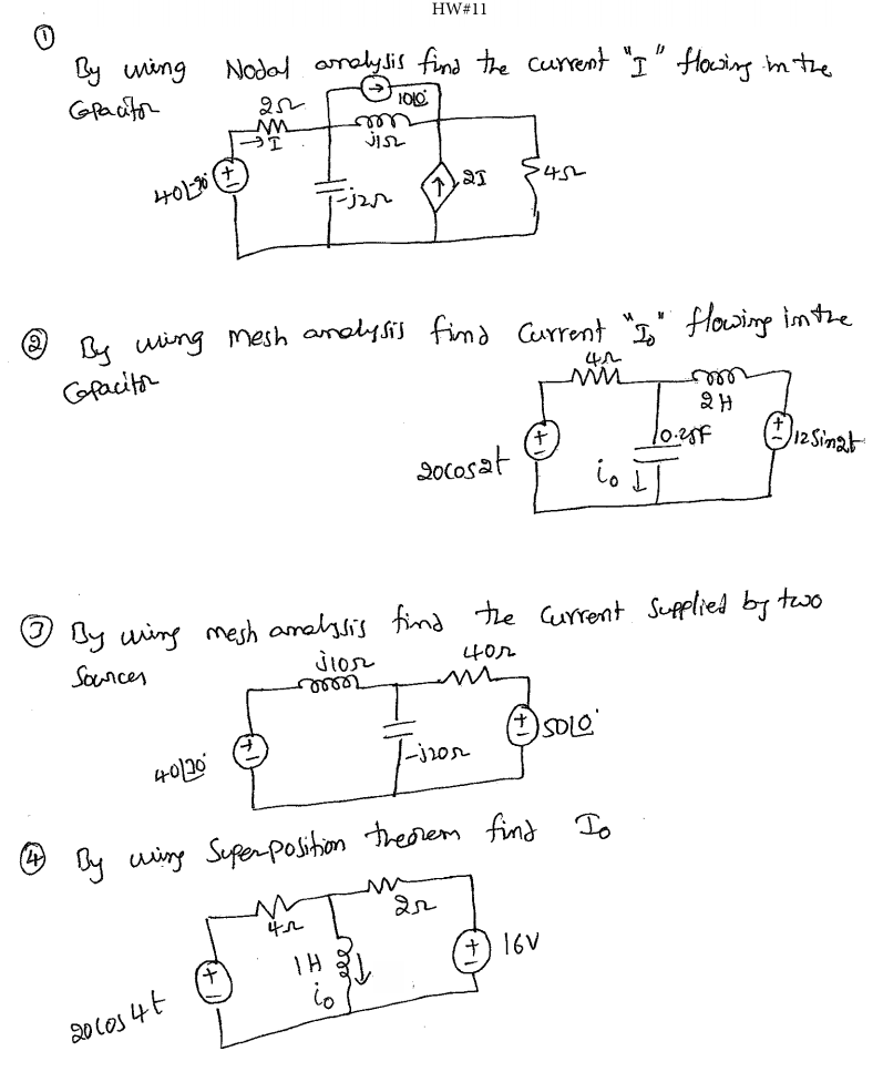 Solved By using nodal analysis find the current "I" flowing | Chegg.com