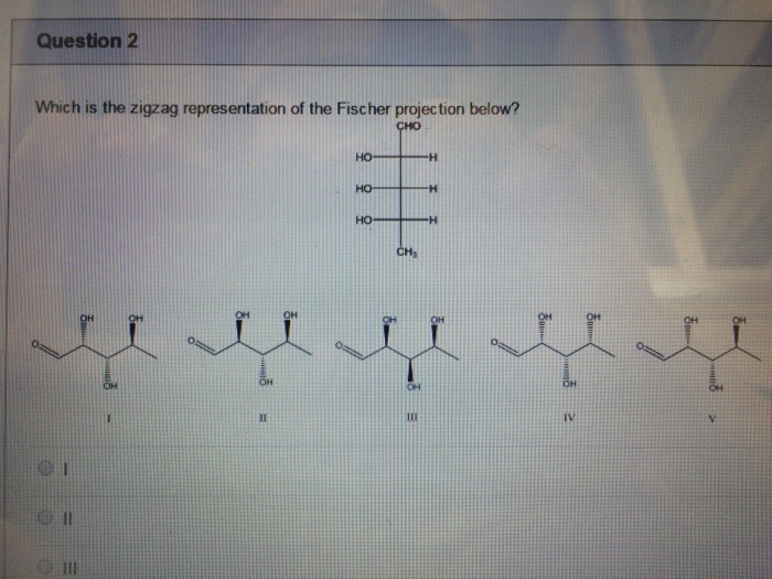 Solved Which is the zigzag representation of the Fischer | Chegg.com