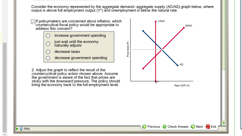 Solved Consider the economy represented by the aggregate | Chegg.com