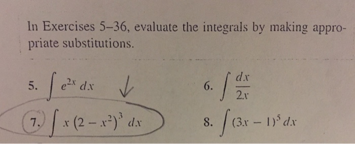 Solved In Exercises 5-36, evaluate the integrals by making | Chegg.com