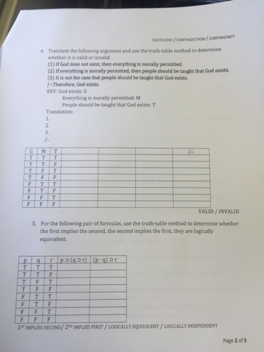 Solved Translate the following argument and use the | Chegg.com