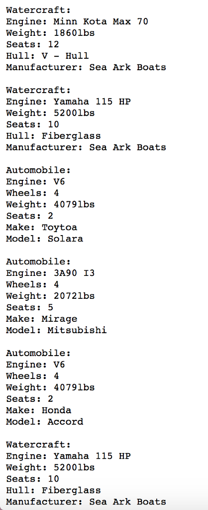 Solved Using the given class header file (vehicles.h), you | Chegg.com