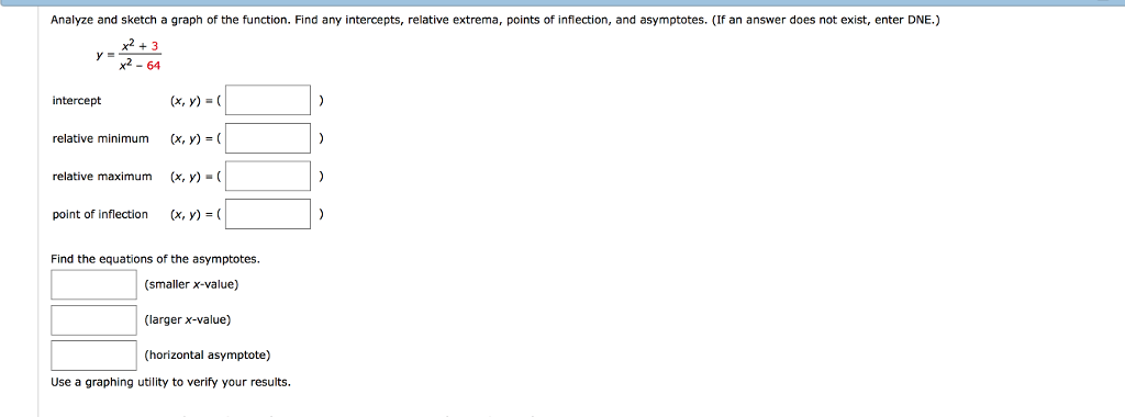 Solved Analyze And Sketch A Graph Of The Function Find Any